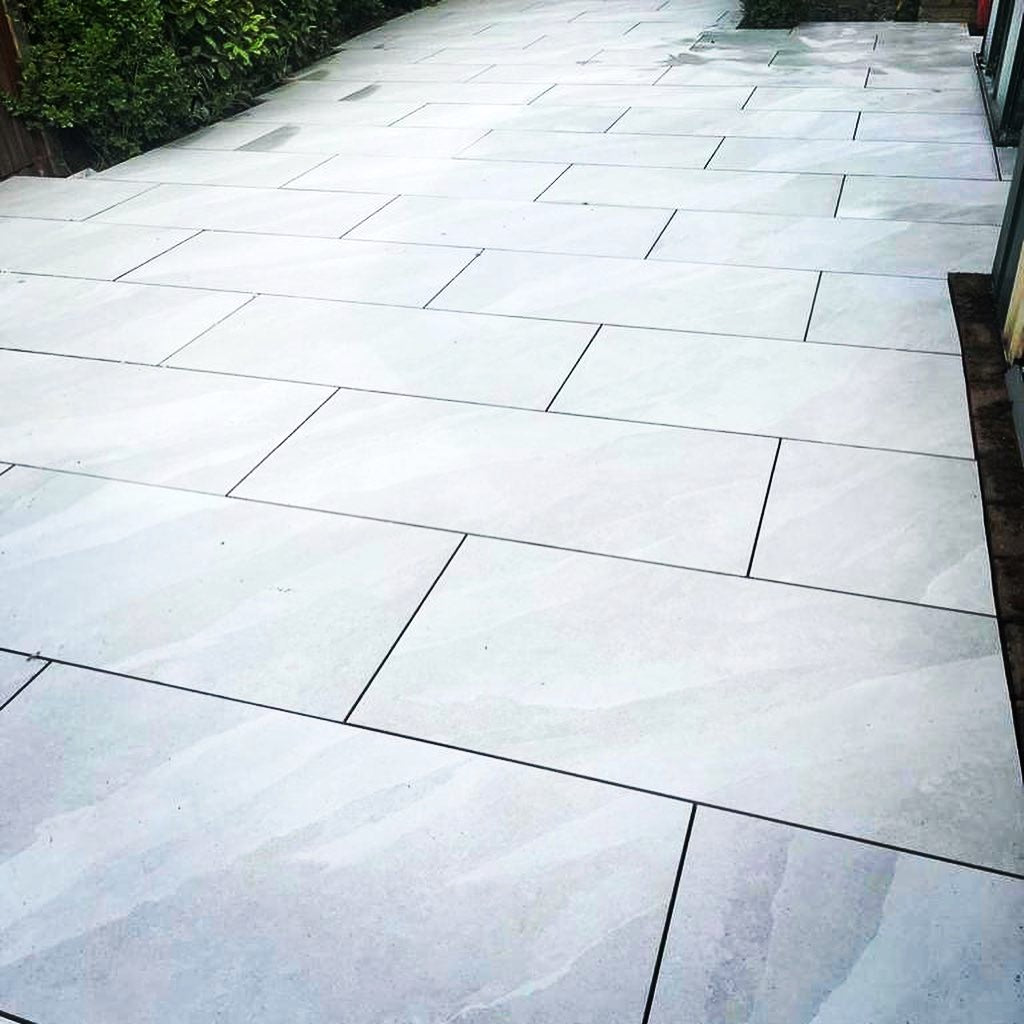 Bahama - White Porcelain Paving Tiles - 900 x 600 x 20mm – Stone Saver