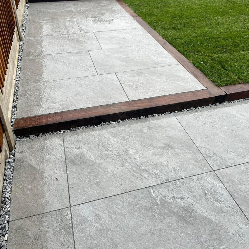 Himalayan - Grey Porcelain Paving Tiles - 900 x 600 x 20mm – Stone Saver