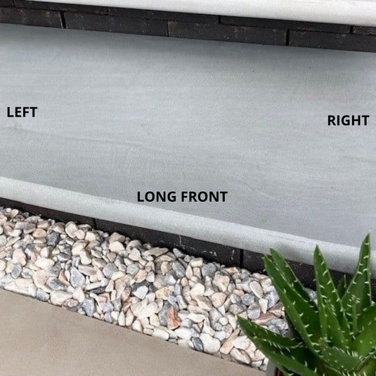 Kandala - Grey Porcelain Paving Tiles - 900 x 600 x 20mm - Bullnose Ed ...