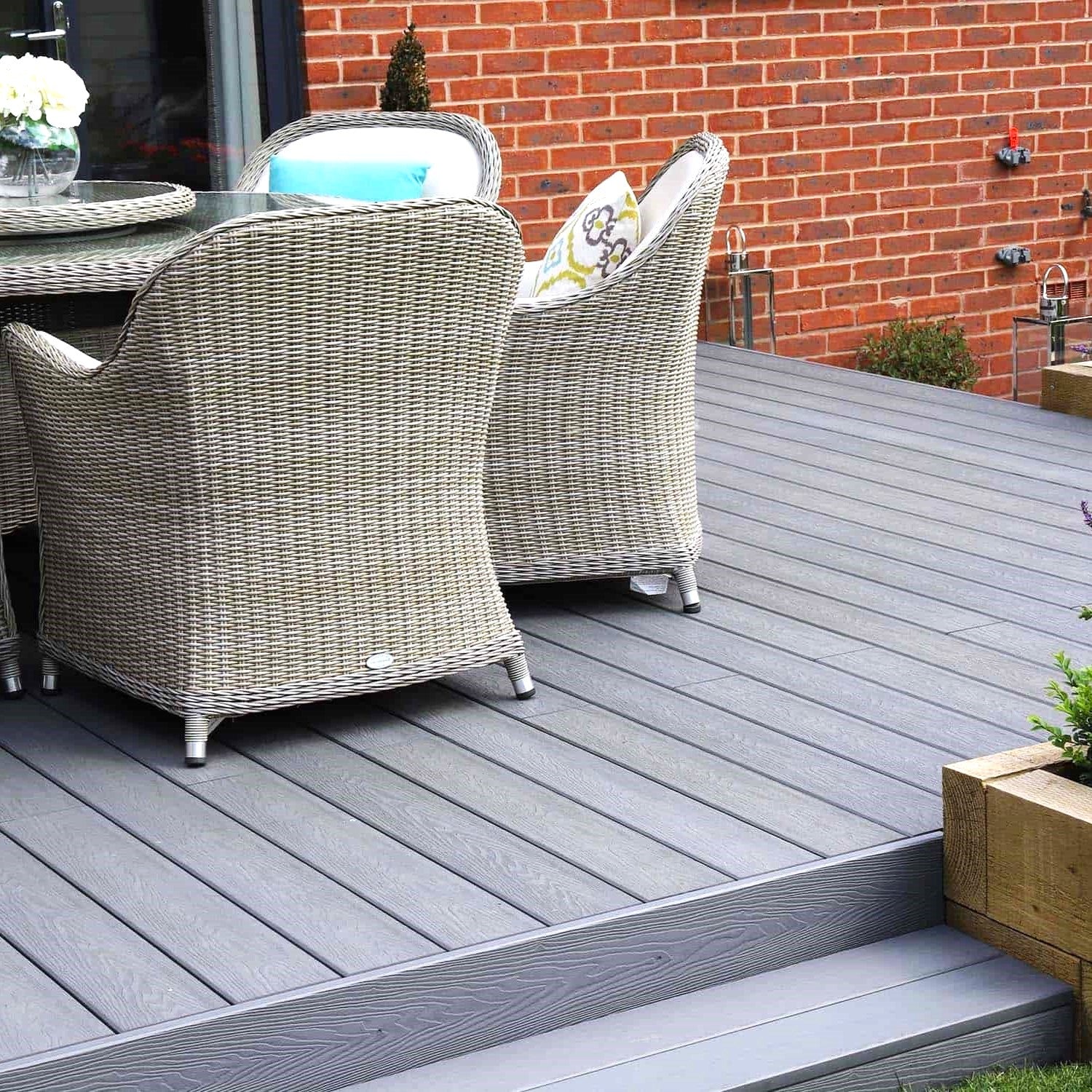 Soho Slate - Grey Composite Decking - Decking Board - 3600 x 146 x 25 ...