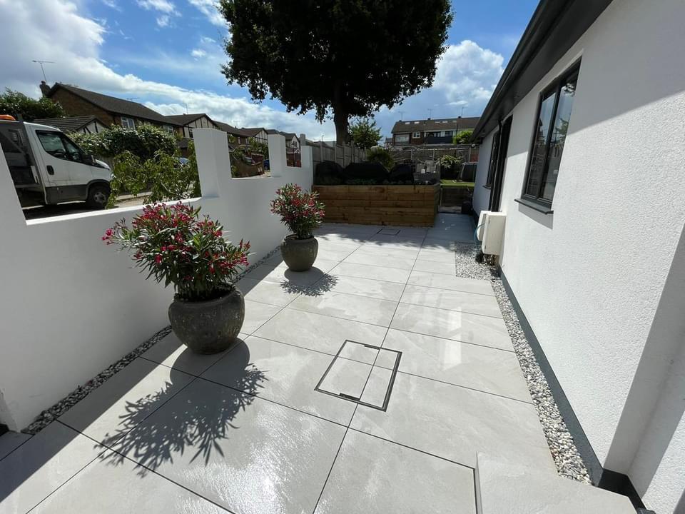 Titan Pearl - White Porcelain Paving Tiles - 1200 x 600 x 20mm – Stone ...