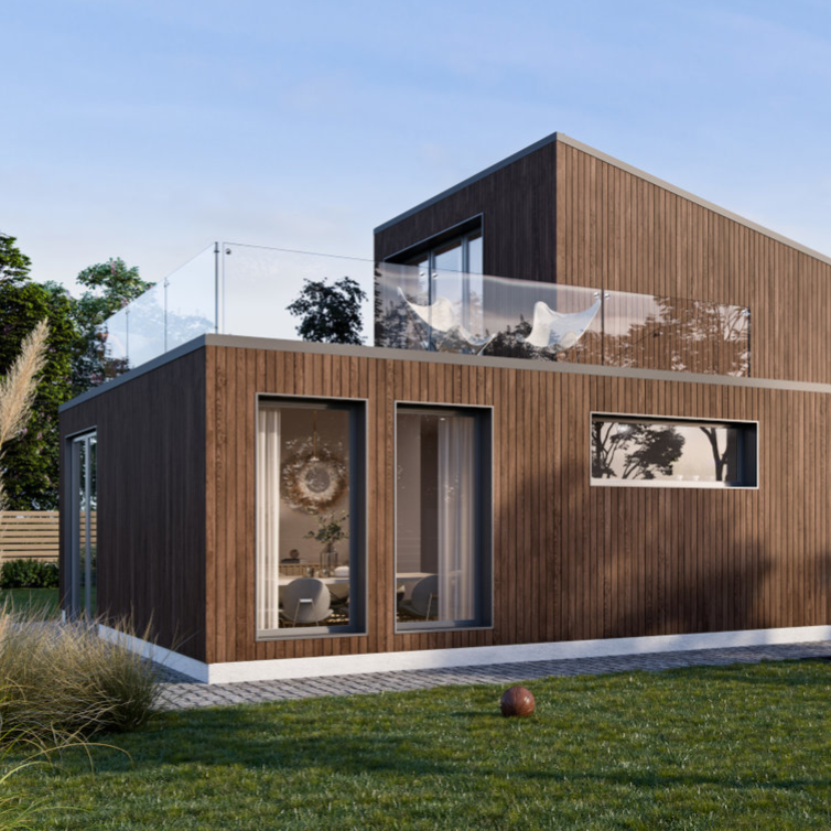 VOX Kerrafront Dark - Brown PVC Cladding - Fourfold Cladding Board - 2 ...