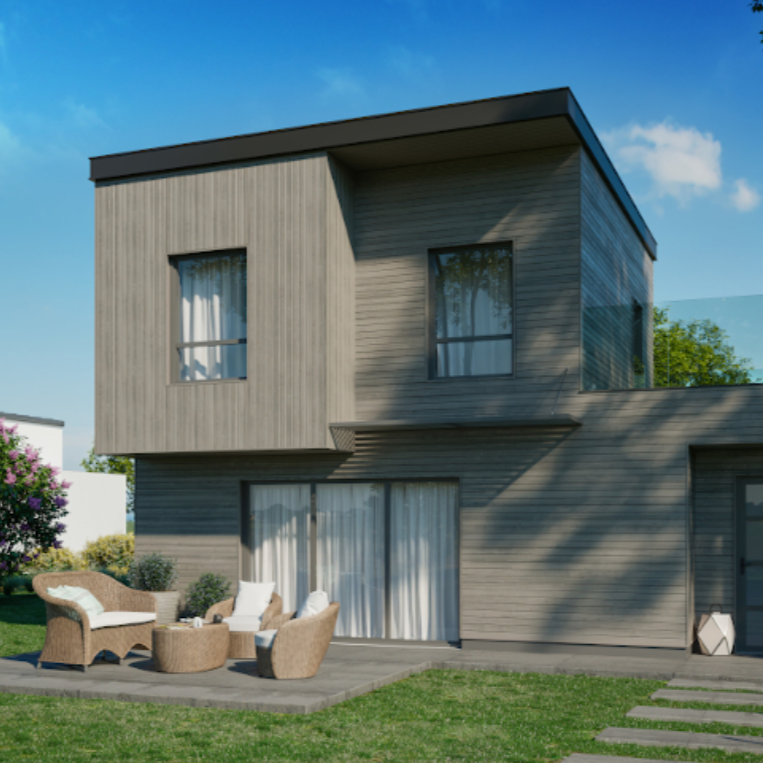 VOX Kerrafront Mid - Grey PVC Cladding - Fourfold Cladding Board - 295 ...