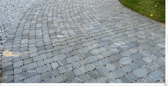 Dark Grey Granite Block Paving - 105 x 140 x 50mm - Sawn, Tumbled & Ho ...