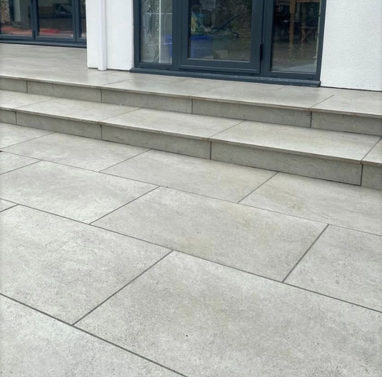 Castle - Grey Porcelain Paving Tiles - 900 x 600 x 20mm – Stone Saver