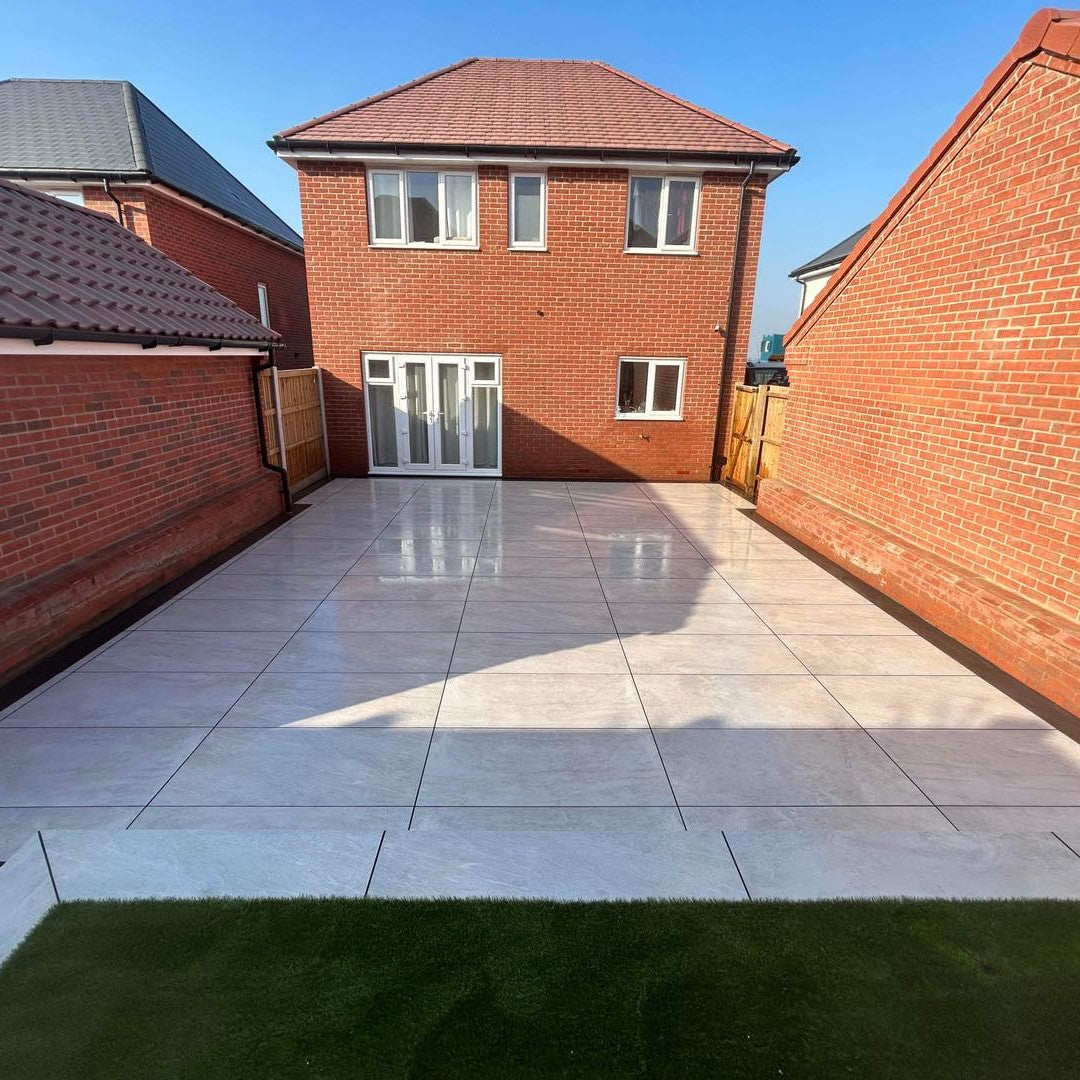 Alpine Grigio - Grey Porcelain Paving Tiles - 1200 x 600 x 20mm – Stone ...