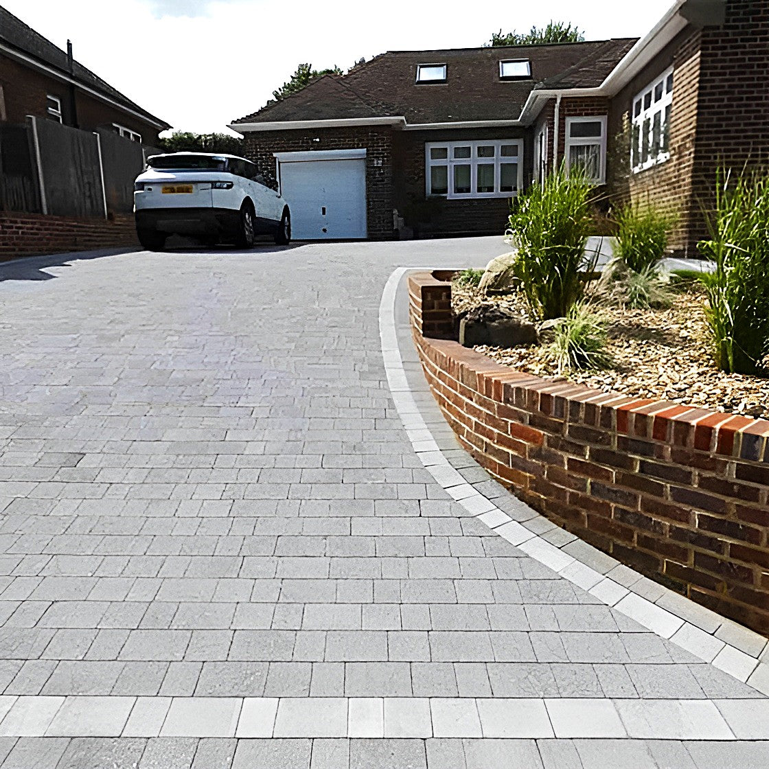 Dark Grey Granite Block Paving - 250 x 150 x 50mm - Sawn & Flamed ...