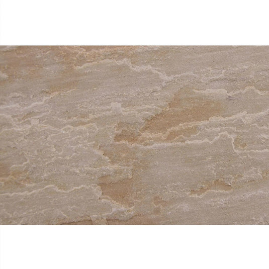 Buff Indian Sandstone Paving - 900 x 600 x 18mm - Hand Cut & Riven ...