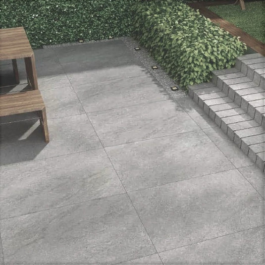 Castle - Grey Porcelain Paving Tiles - 900 x 600 x 20mm – Stone Saver