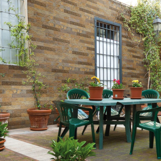 Nest Amber- Brown Porcelain Wall Cladding Tiles - 385 x 75 x 9mm ...