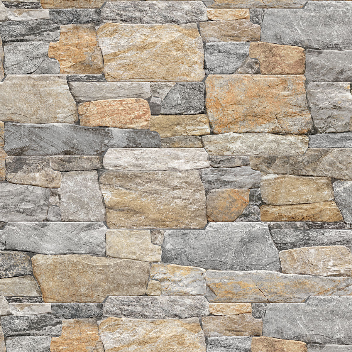 Colorado Rust - Grey & Brown Porcelain Wall Cladding Tiles - 400 x 160 ...