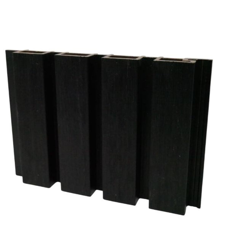 Slatted Midnight - Black Composite Cladding - Cladding Board - 2500 x ...