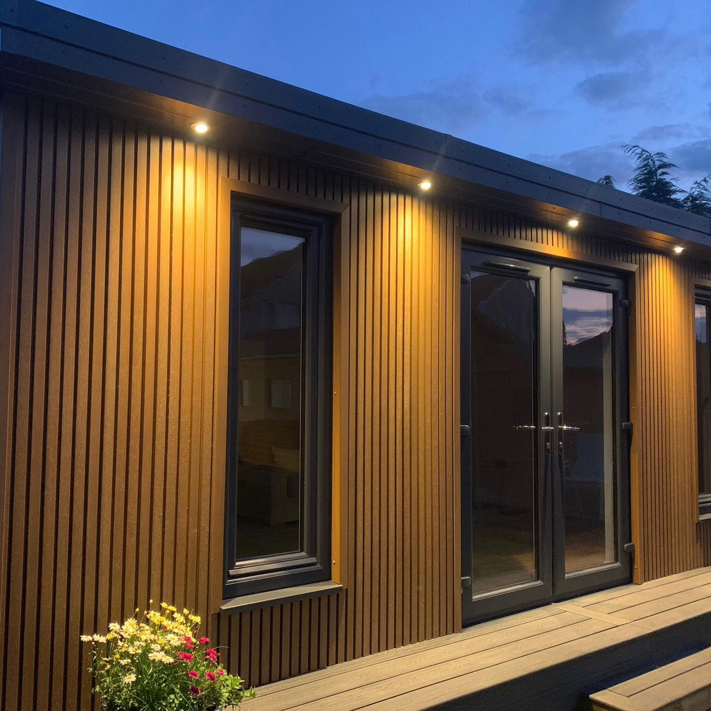 Slatted Composite Cladding - Connector Piece - Cedar - 2200 x 49.25 x ...