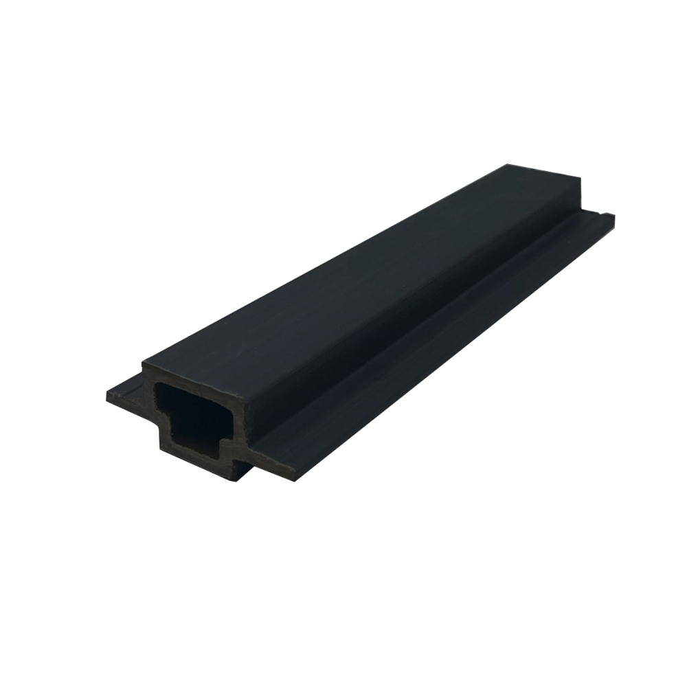 Slatted Midnight - Black Composite Cladding - Connector Piece - 2200 x ...
