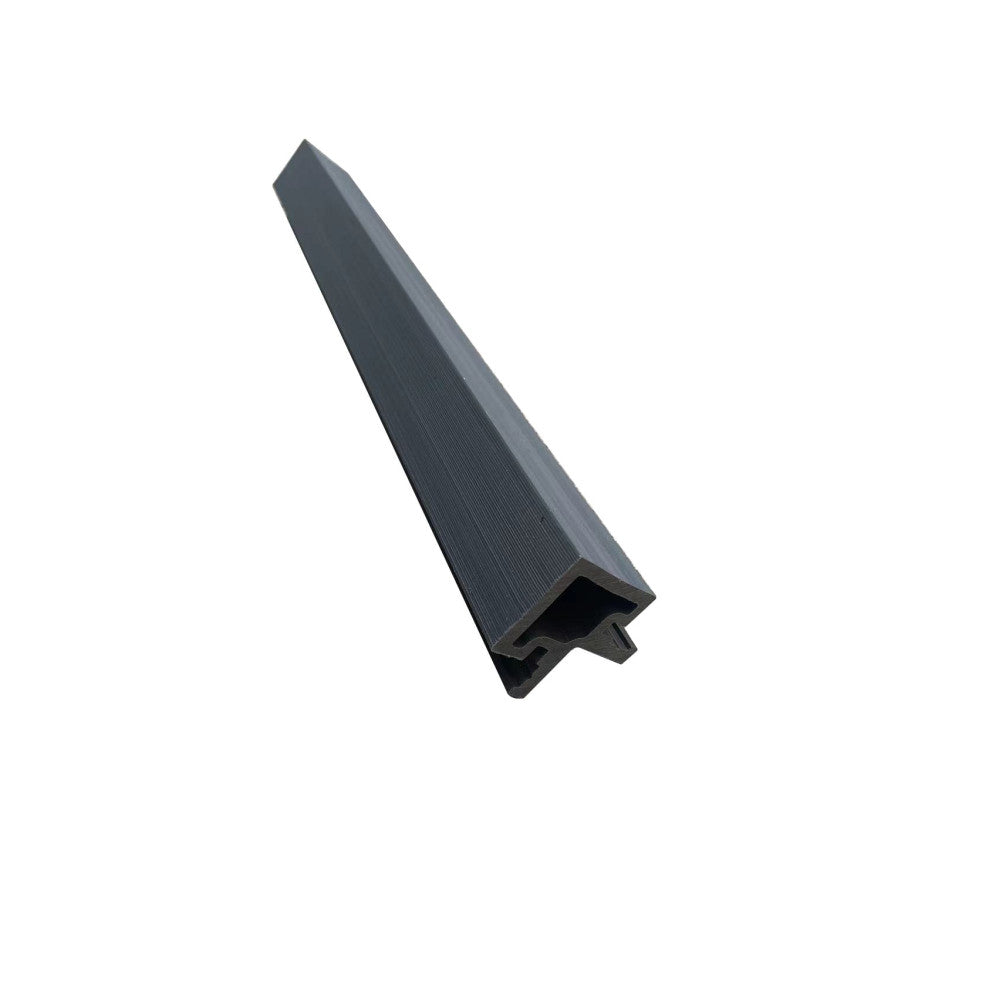 Slatted Stone - Grey Composite Cladding - Corner Piece - 2200 x 49.25 ...