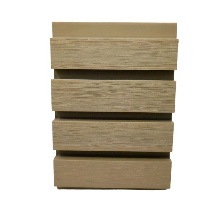 Slatted Natural Oak - Brown Composite Cladding - Cladding Board - 2500 ...
