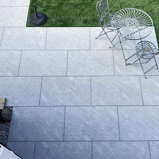 Universal - Grey Porcelain Paving Tiles - 900 x 600 x 20mm – Stone Saver
